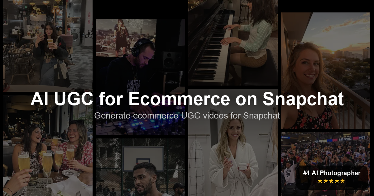 AI UGC Videos for Ecommerce on Snapchat — No Creators Needed | PixelPanda