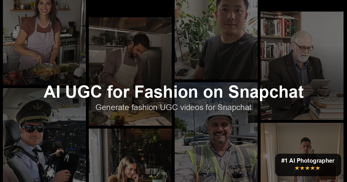 AI UGC Videos for Fashion on Snapchat